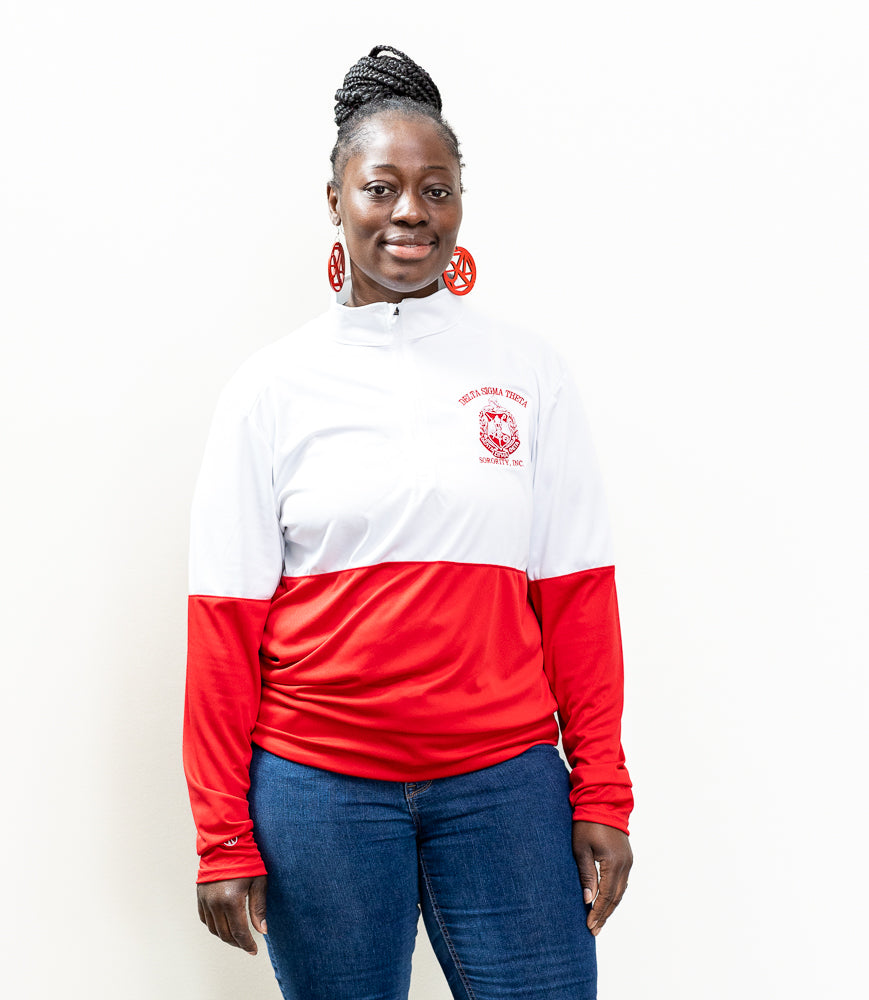 DST Shield Split Quarter-Zip Pullover | Greek Love