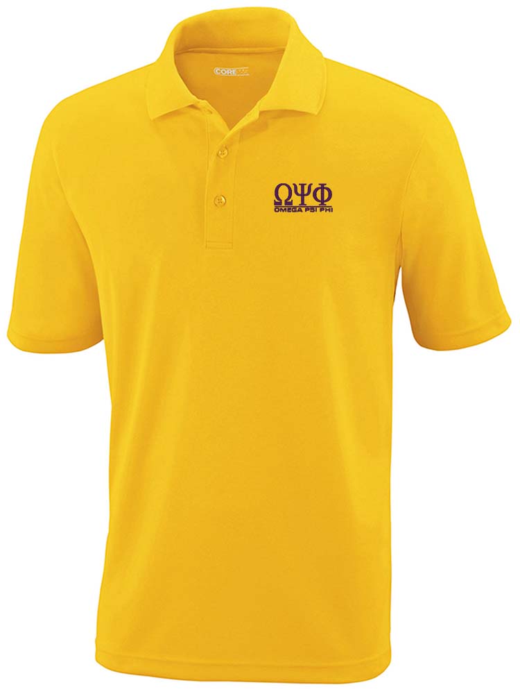 Omega Classic Greek Letters Polo Shirt | Greek Love