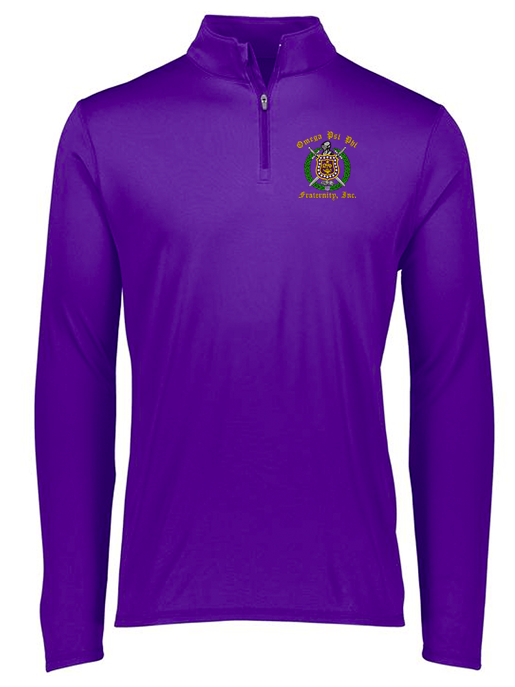 Omega Shield Quarter-Zip Pullover | Greek Love